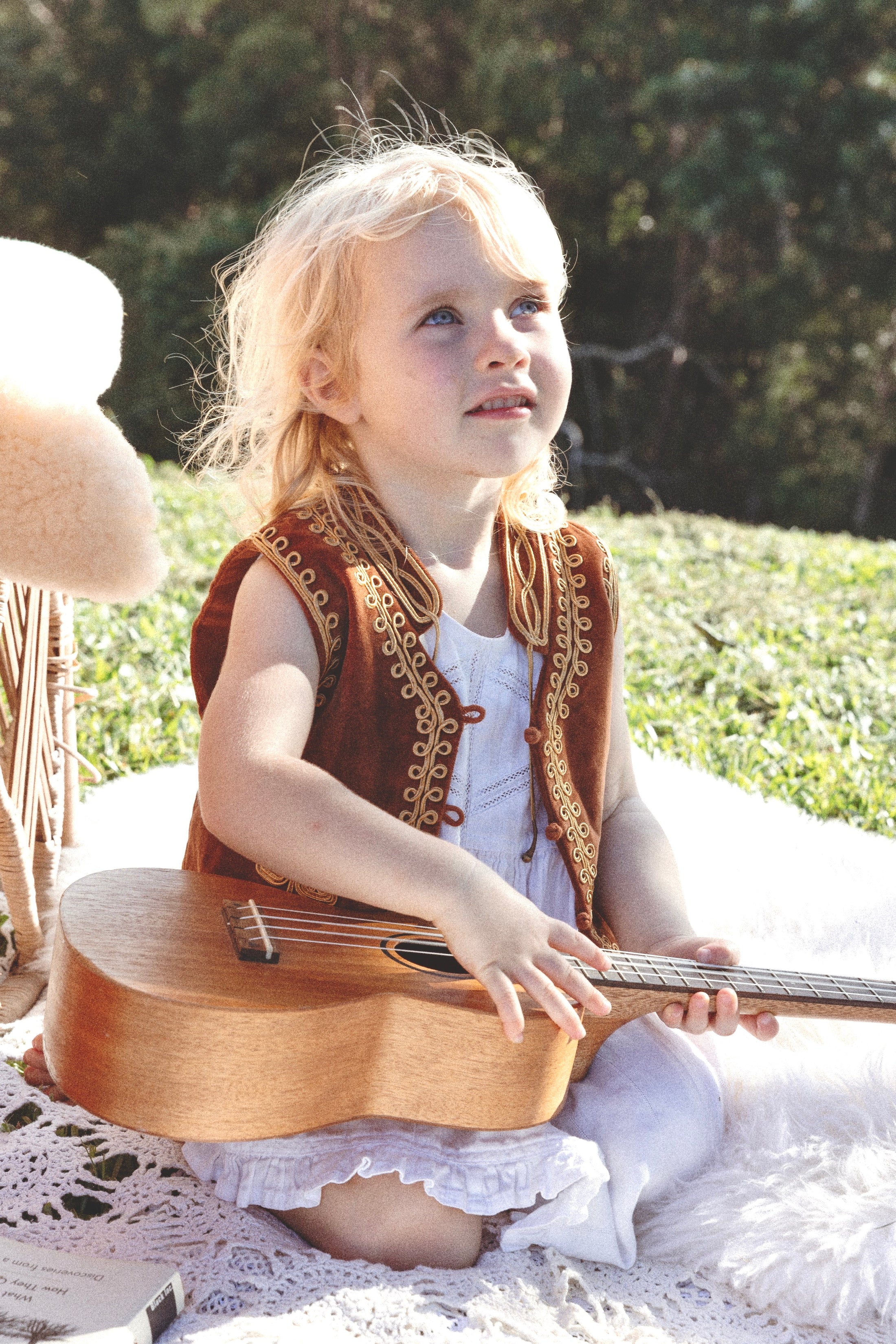 Children's Wild Brumby Vest ~ Chestnut – Golden Brown The Label